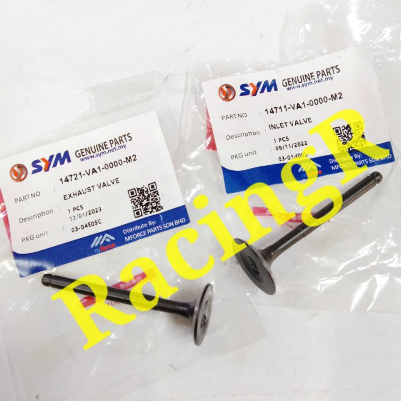 SYM SPORT RIDER 125I EXHAUST INLET INTAKE VALVE ORIGINAL IN EX VALVE ...