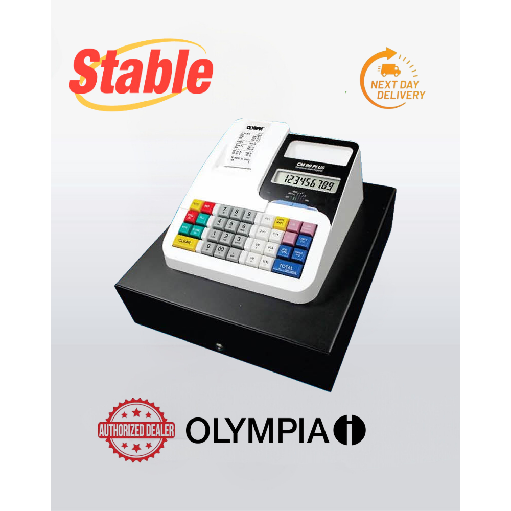 OLYMPIA ELECTRONIC CASH REGISTER CM90 PLUS READY STOCK MALAYSIA | Shopee Malaysia