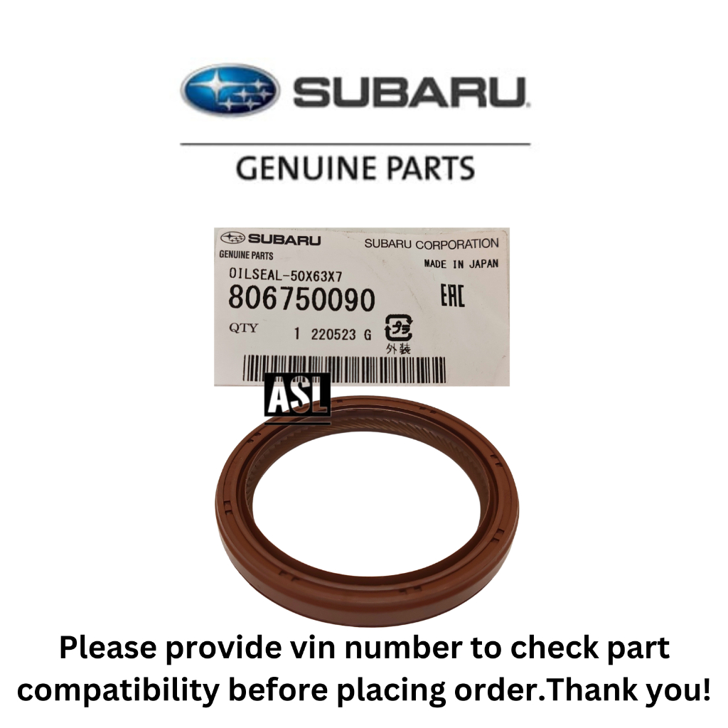 Genuine Subaru Crankshaft Oil Seal BRZ Crosstrek WRX Toyota GR86 ...