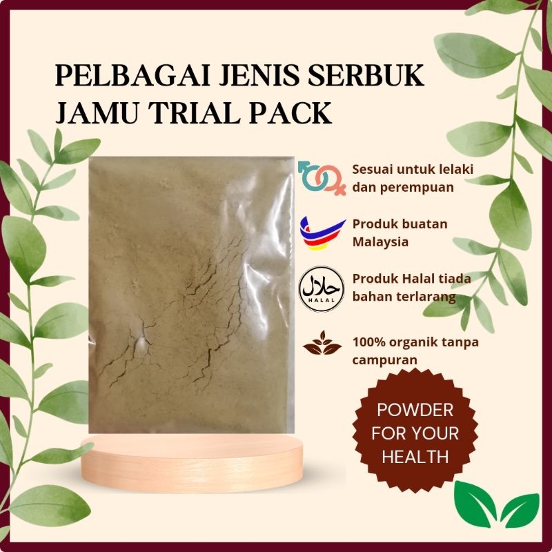 HSK [10g] PELBAGAI JENIS JAMU POWDER SERBUK MANJAKANI CEKUR MAS COTEK ...