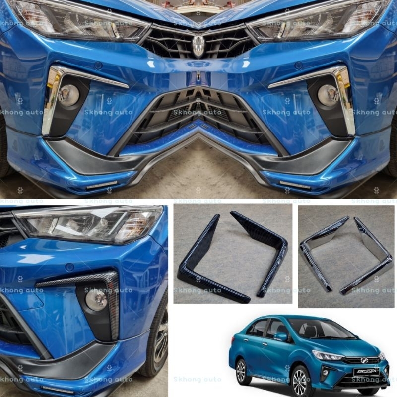perodua bezza 2020-2026 fog lamp frame chrome cover garnish accessories ...