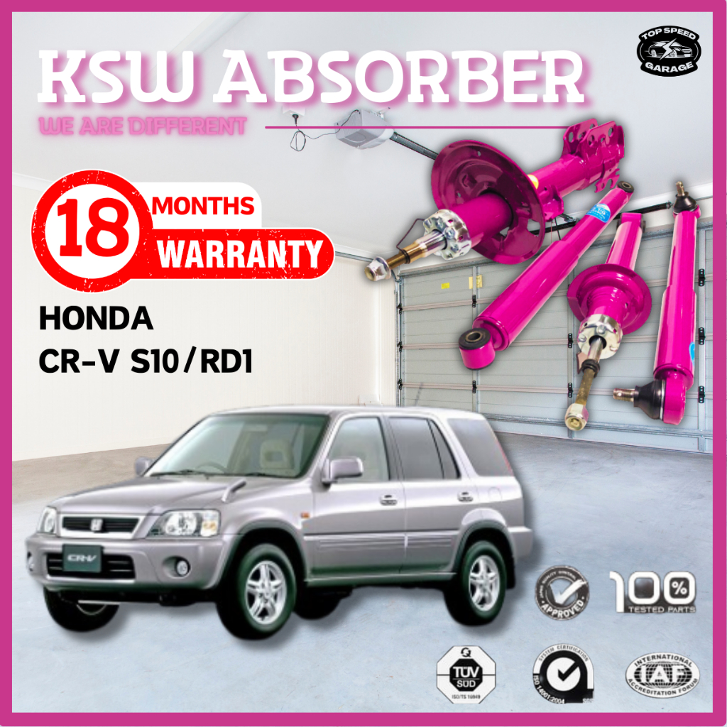 HONDA CRV S10/RD1 - KSW (GAS) Shock Absorber FRONT & REAR (18Months Warranty) | Shopee Malaysia