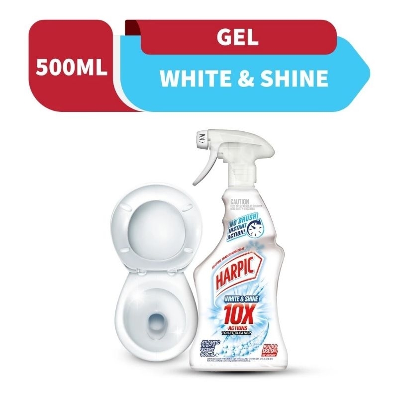 Harpic Toilet Cleaner White & Shine (500ml) | Shopee Malaysia