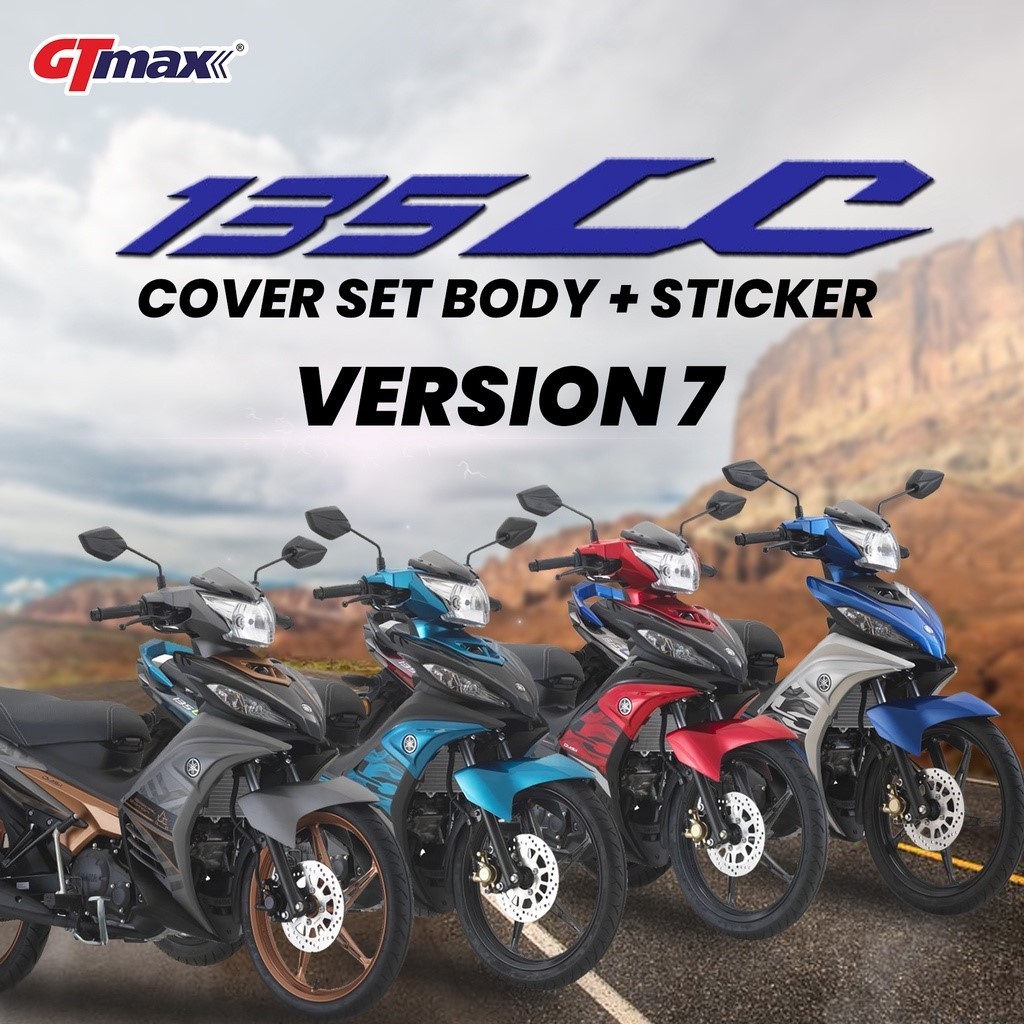 [ Yamaha LC 135 V7 Coverset ] Coverset LC135 V7 KNIGHT BLUE / RM6 ...