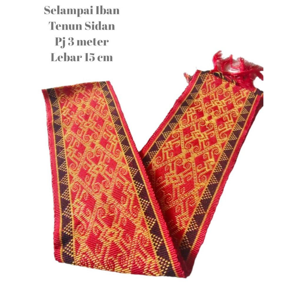 Selampai Iban Kain Tenun Sidan | Shopee Malaysia