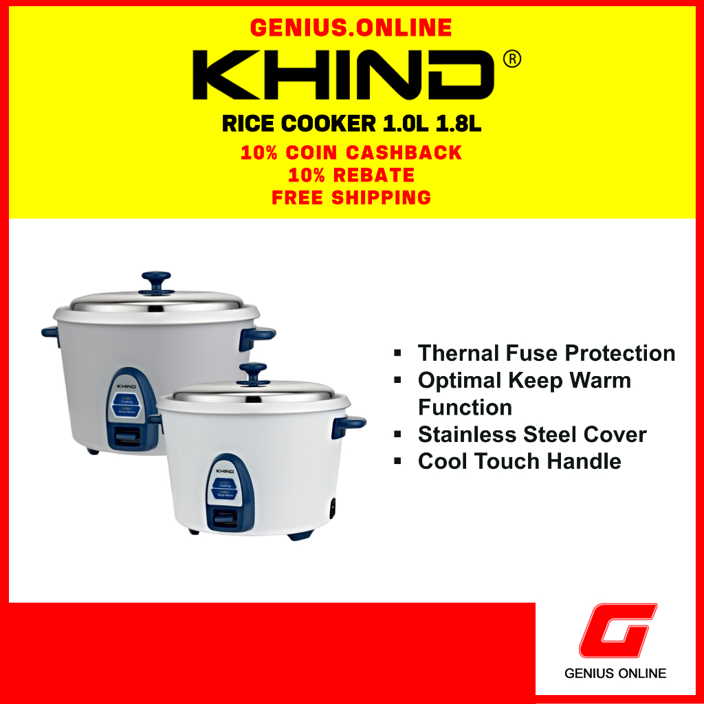 KHIND Rice Cooker (1.0L/1.8L) RC818N/RC810N | Shopee Malaysia