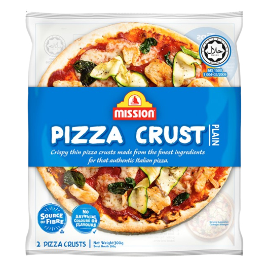 MISSION Pizza Crust Plain 300gm | Shopee Malaysia