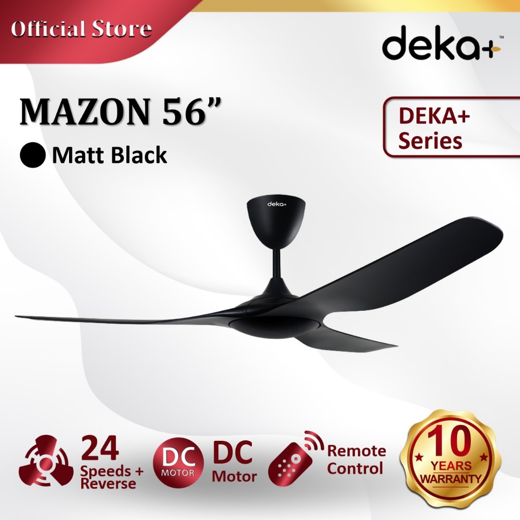 DEKA+ MAZON 46'' 56'' 3 Blades 24 Speeds + Reverse with Remote Control ...