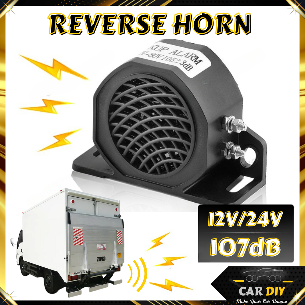 CAR DIY 12V 24V HEAVY DUTY Reverse Horn Waterproof Safety Backup Alarm ...