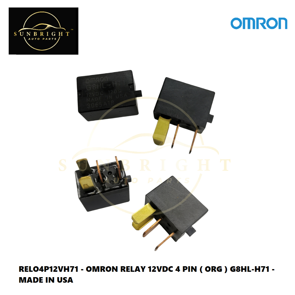 OMRON RELAY 12VDC 4 PIN ( ORG ) G8HL-H71 - MADE IN USA | Shopee Malaysia