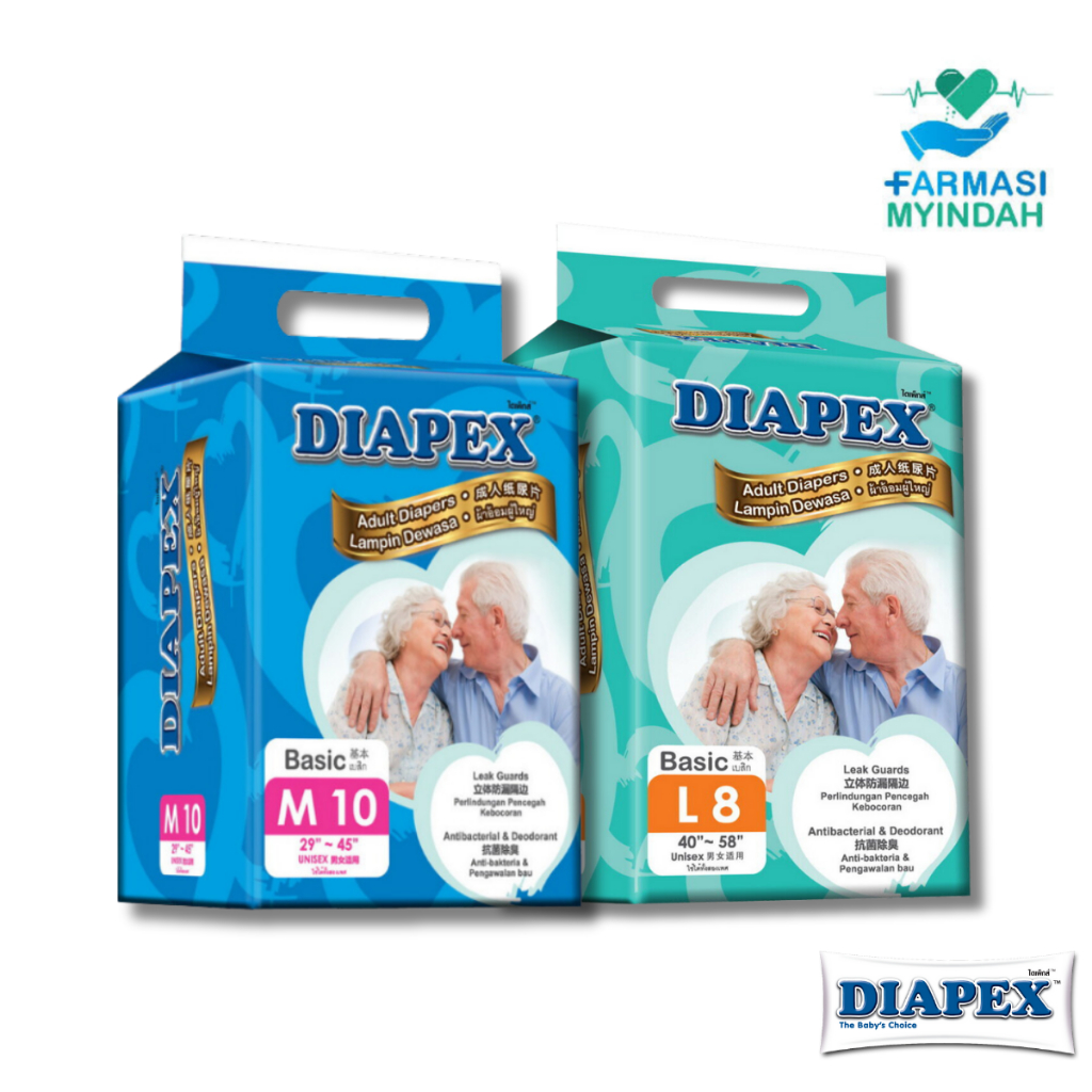 Diapex Basic Adult Diapers Tape (Size M/L) | Shopee Malaysia