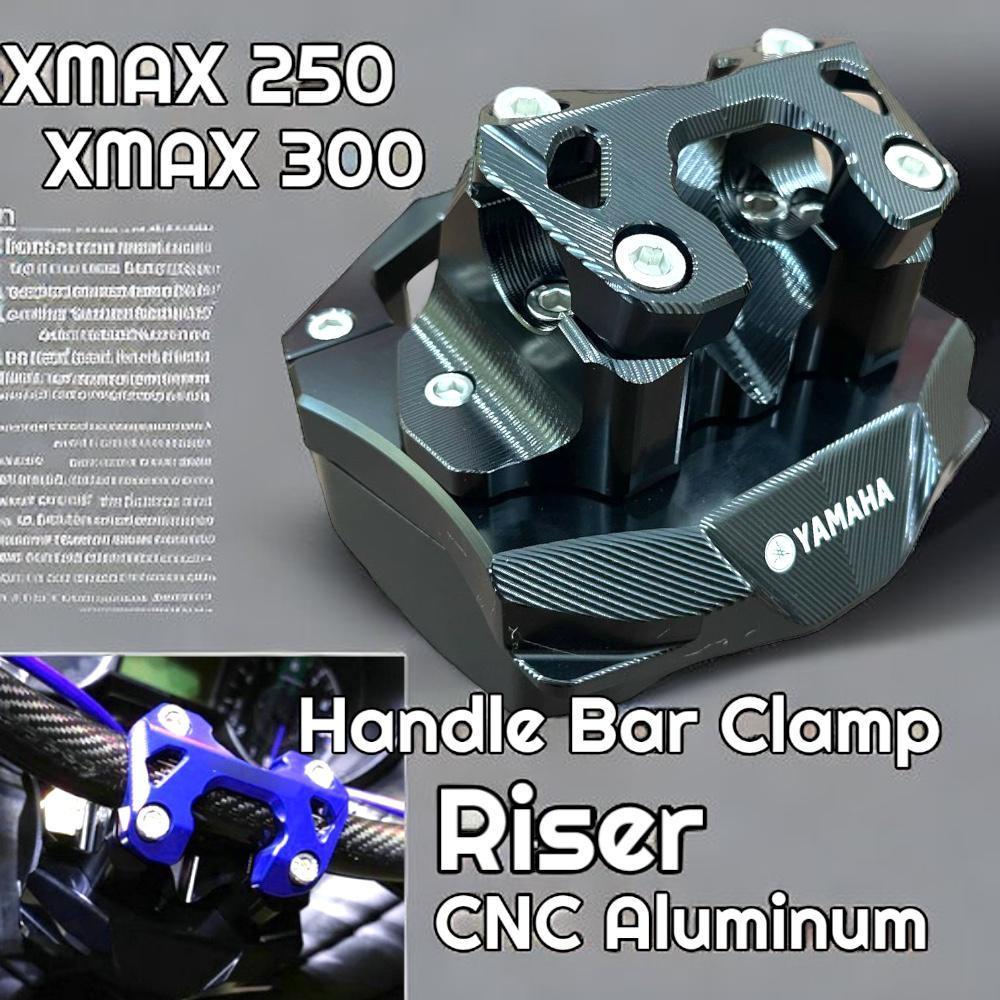 XMAX V1 V2 Handle Bar Riser Extender Adapter (1set) Black Silver Handle ...
