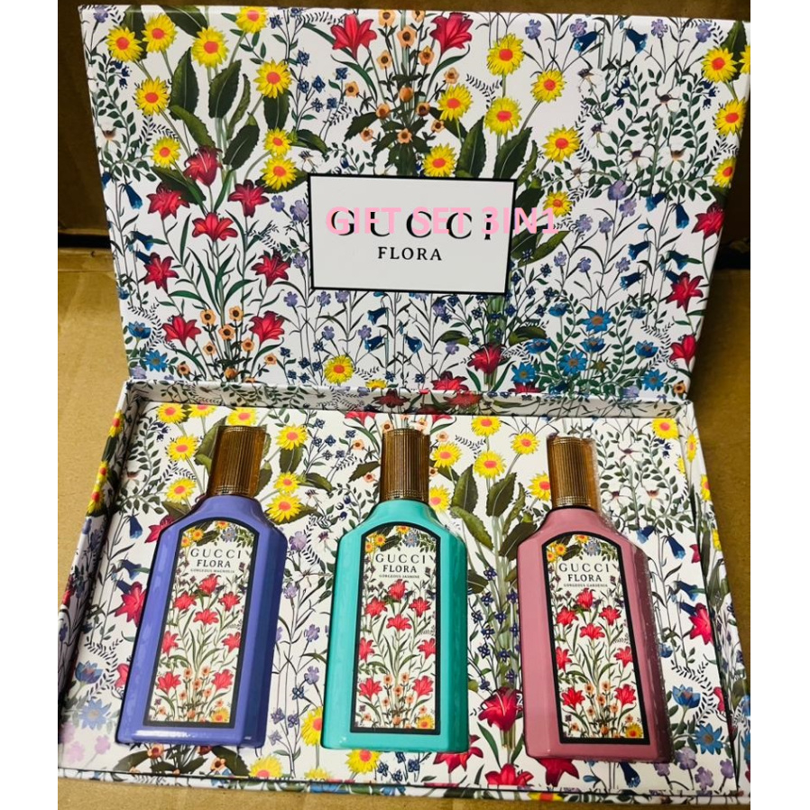 NEW [G'UCCI] FLORA EAU DE PARFUM GIFT SET 3IN1 30ML FOR WOMEN | Shopee ...