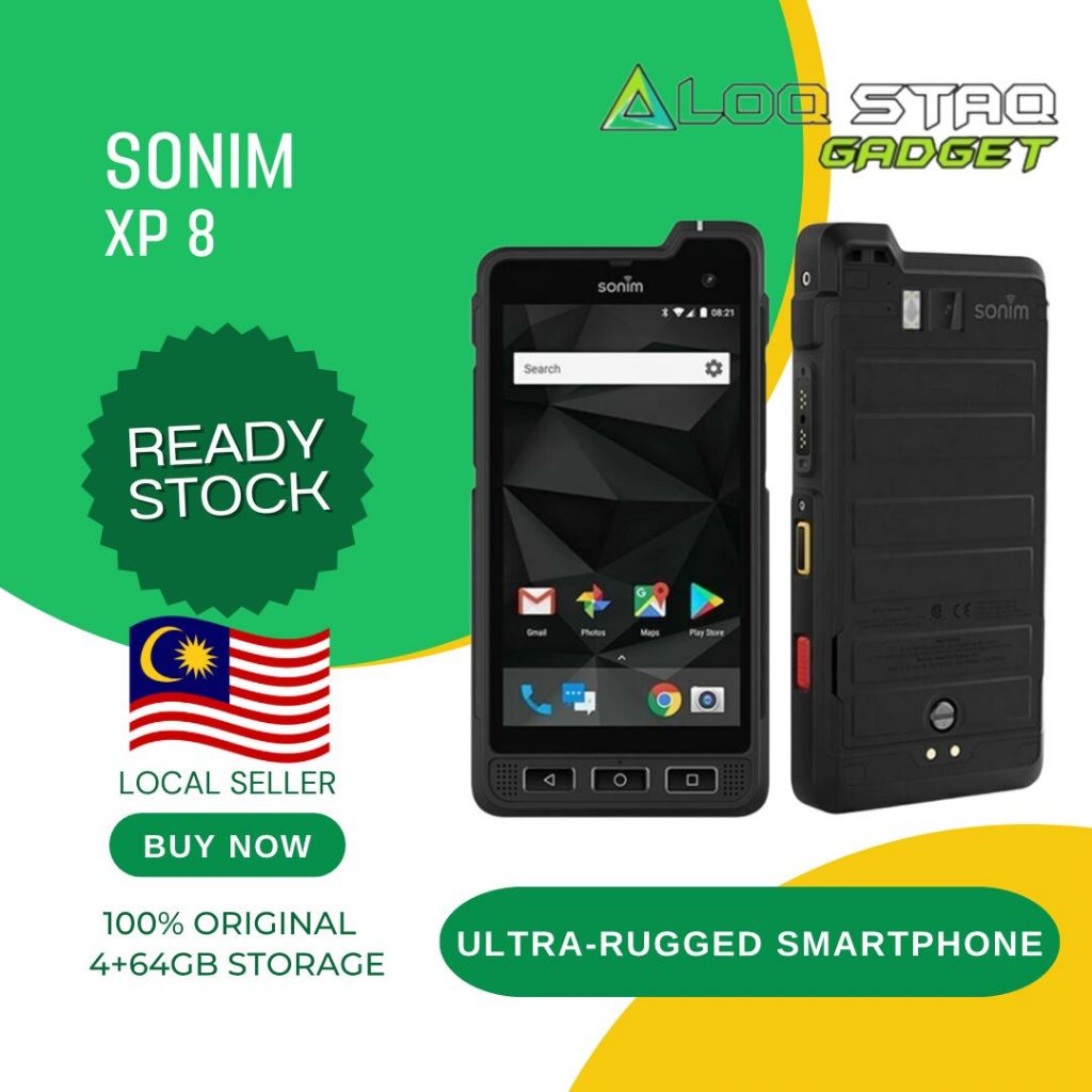 Sonim XP8 XP8800 ULTRA-RUGGED DUAL-SIM PTT Android Snapdragon Smartphone Phone Kebal Tahan Lasak ...