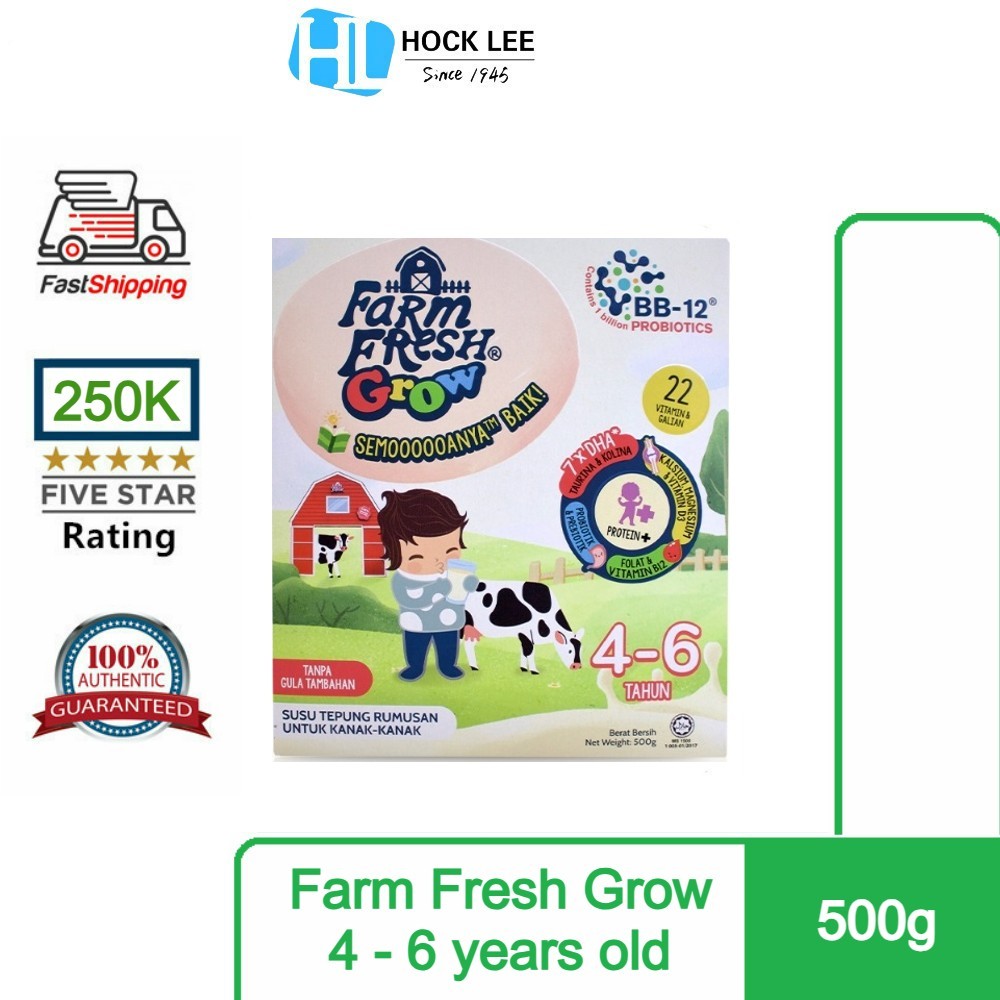 [ 4-6YRS Milk Powder 500G ] - Fresh & Honest Growing Up Milk Farm Fresh ...