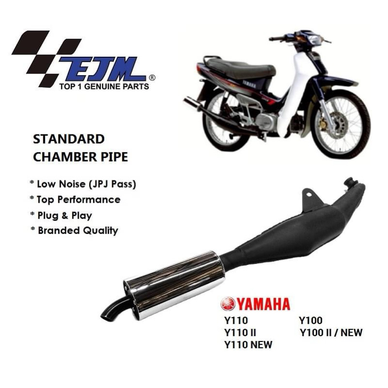 EJM Y100 Y110 YSS SS1 SS2 YAMAHA SPORT RACING CHAMBER EKZOS PIPE STD ...