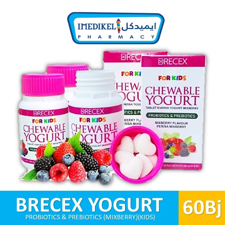 BRECEX DUOKIDS CHEWABLE YOGURT MIXBERRY (60 Biji) | Shopee Malaysia