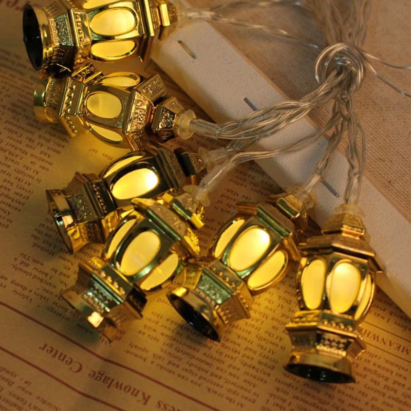Creative Hari Raya LED Night Light Ramadan Mubarak Moon Light For Eid ...