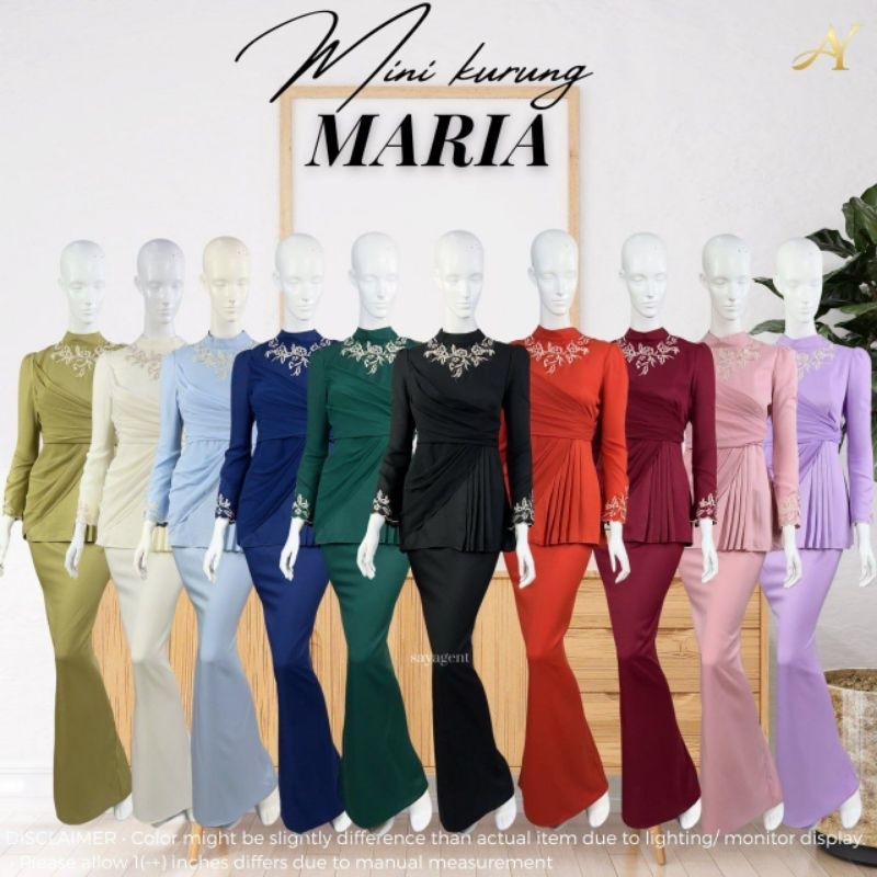MINI KURUNG MARIA RAYA 2024(Sila pm admin sebelum order) | Shopee Malaysia