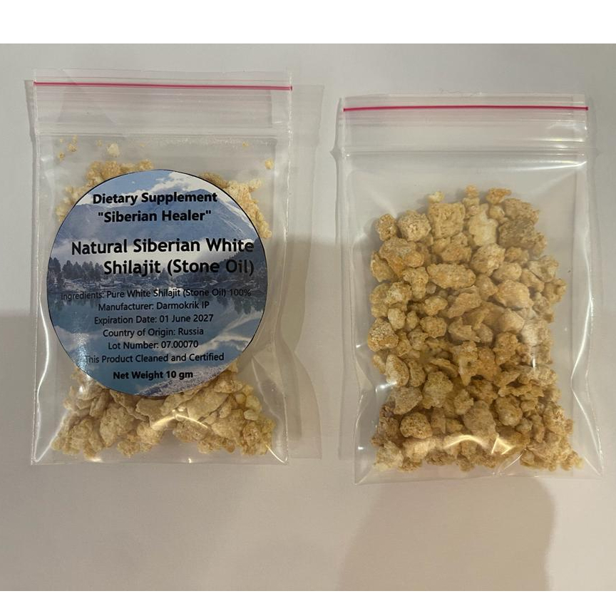 Pure Authentic Siberian White Shilajit Top Grade 10g - Food of the ...