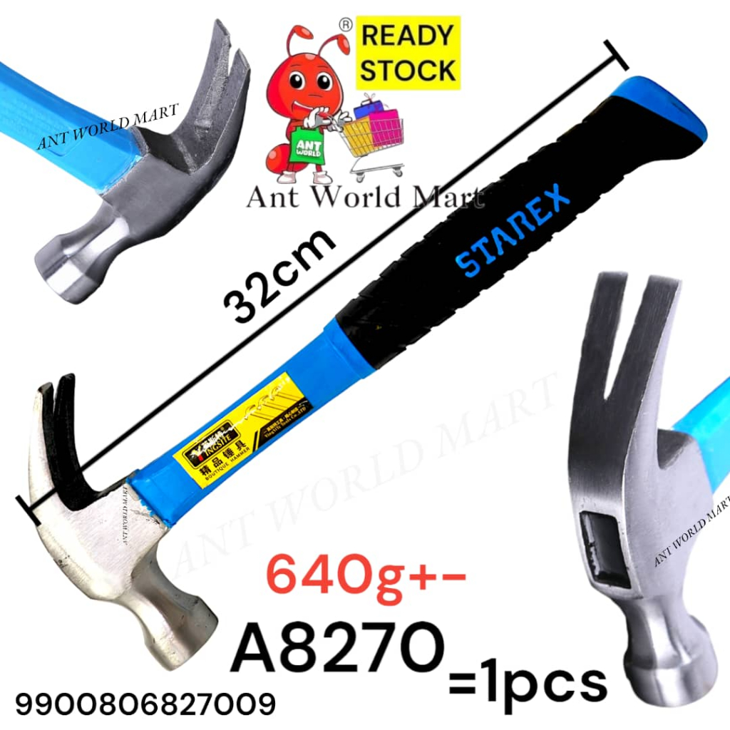 Ant World Mart@ Hercules Claw Hammer With Fibre Handle/Tukul Besi Kuku ...