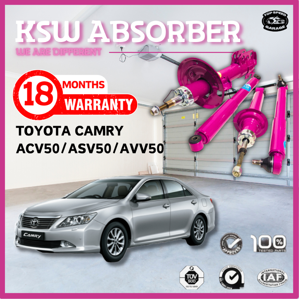 TOYOTA CAMRY 2/0/2.5 (ACV50/AVV50/ASV50/HYBRID) - KSW (GAS) Shock ...