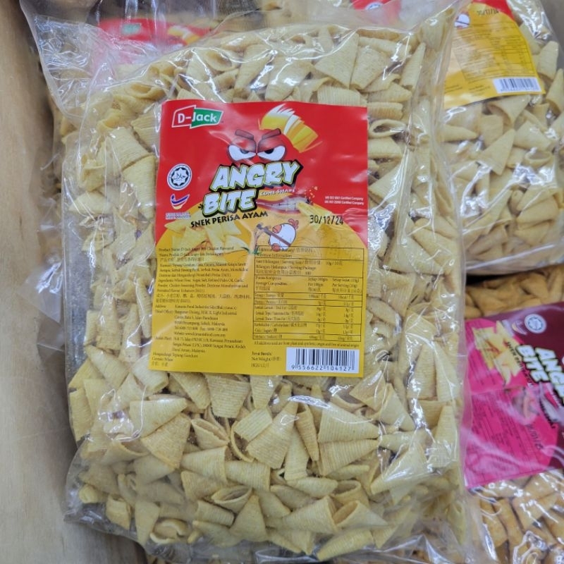 Angry Bite Snek BBQ / Cheese / Chicken Flavor 1KG (Cone Shape Snacks ...