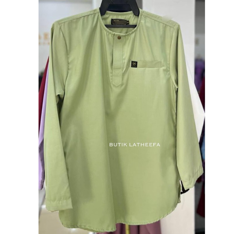 Kurta Raya 2024 HIJAU SAGE GREEN Slim Fit Teluk Belanga Exclusive size ...
