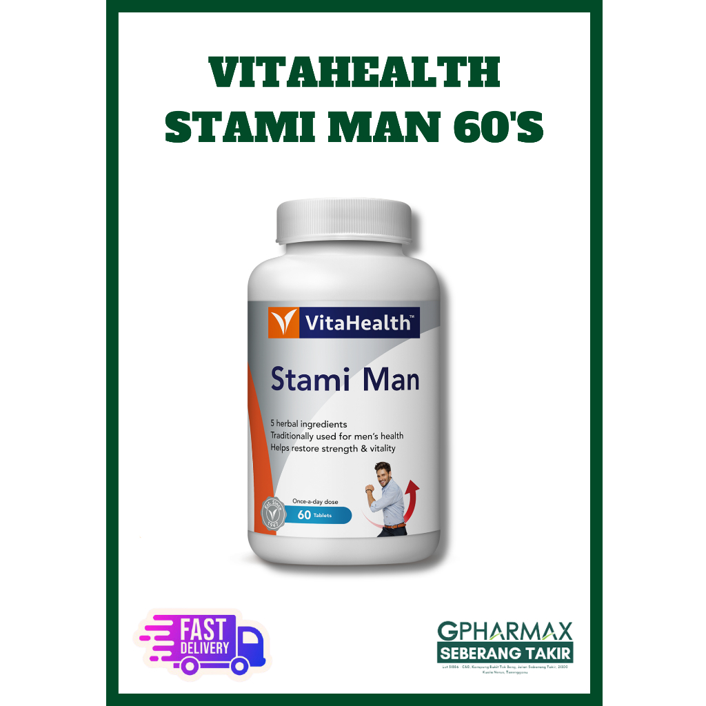 VitaHealth Stami Man 60 Tablets Tenaga Kuat Lelaki | Shopee Malaysia