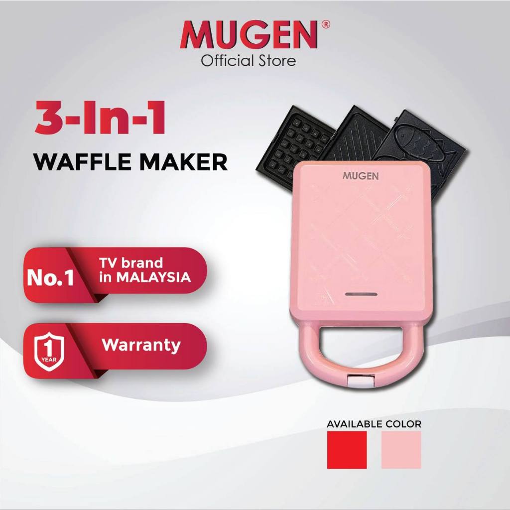 MUGEN 3 In 1 Waffle Maker MWM-650 | Shopee Malaysia