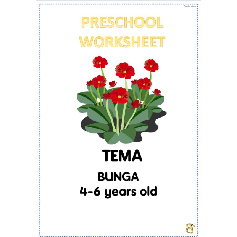 4 to 6 years old: PDF Buku Aktiviti TEMA Bunga/Flowers (Pra sekolah ...