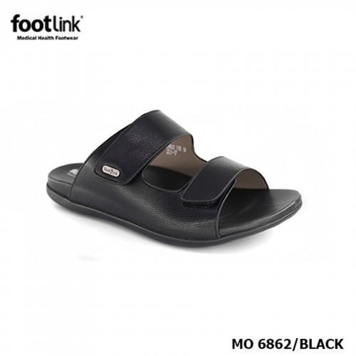 Footlink Men Slip On Sandal with Arch Support - 6862 Black | Shopee ...