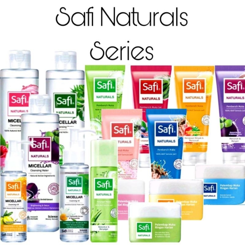 Safi Naturals Series : Micellar Water | Facial Cleanser | Moisturizer ...