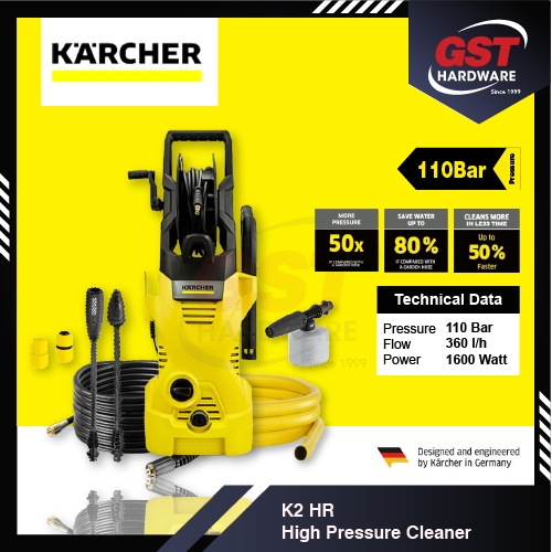 Karcher Power Water Jet High Pressure Washer K2360 K2 HR for Car Wash ...