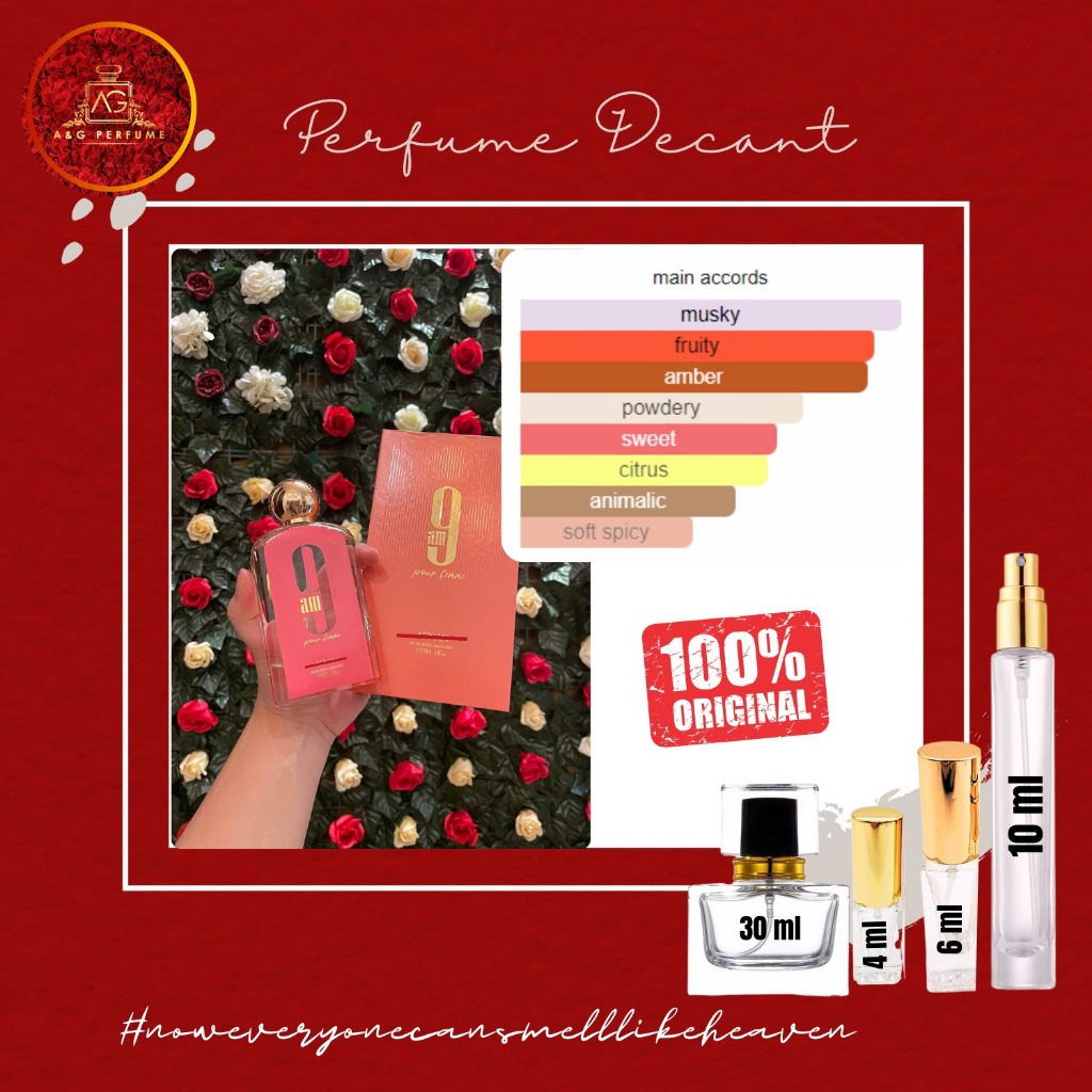 Afnan 9AM Pink EDP for Her (MINI DECANT/REPACK) | Shopee Malaysia