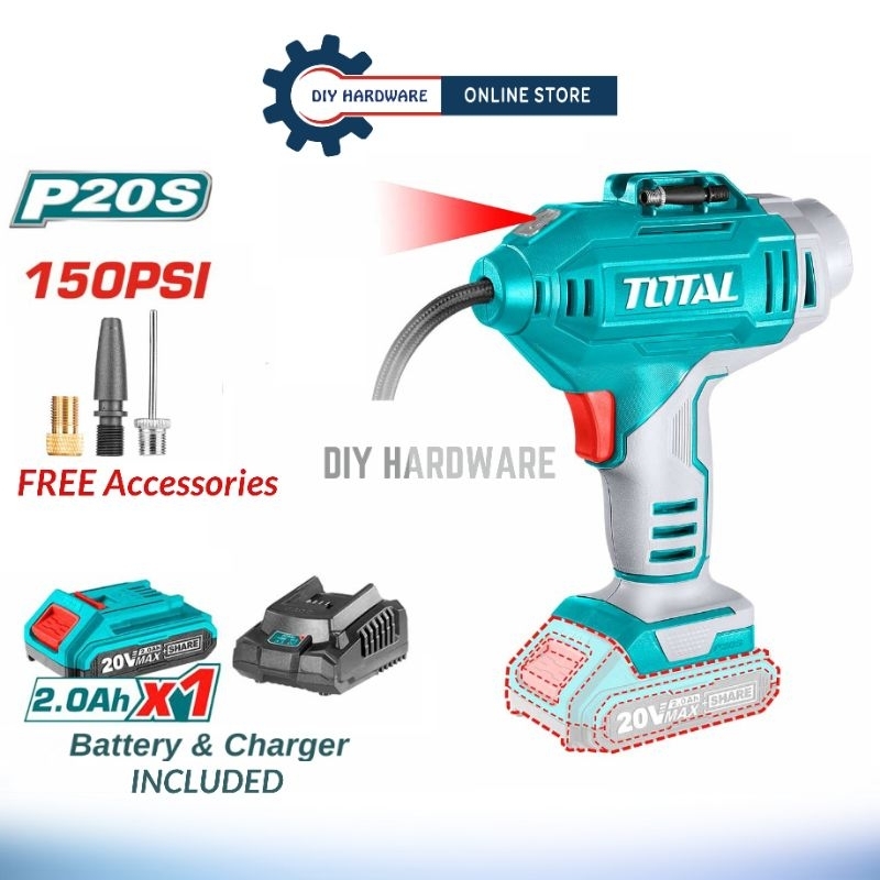Total Li-ion Cordless Auto Air Compressor TACLI2001 | Shopee Malaysia