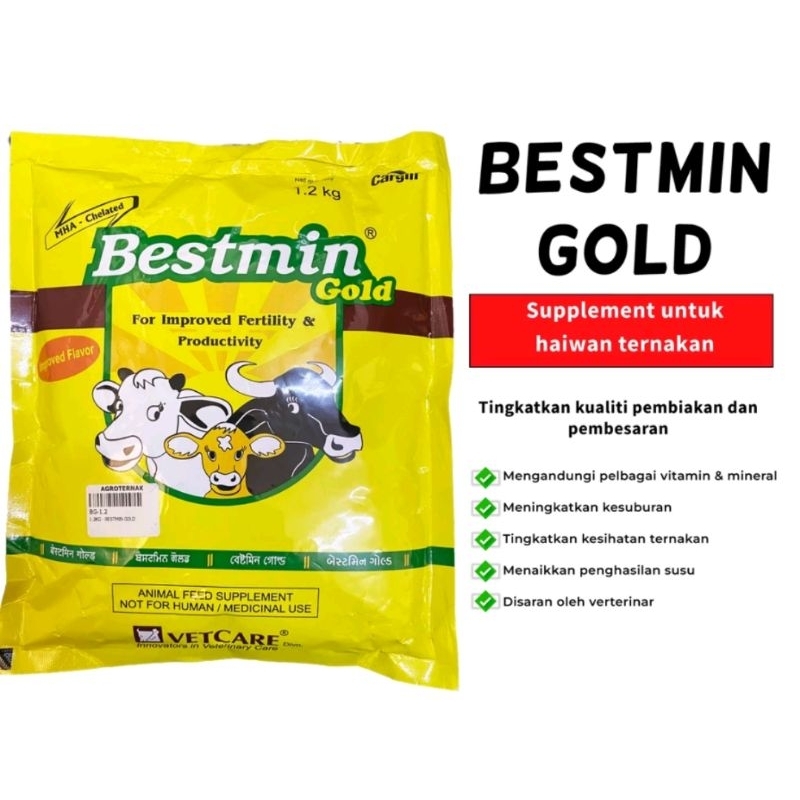 Vitamin lembu & kambing Bestmin Gold multivitamin(1.2kg) | Shopee Malaysia