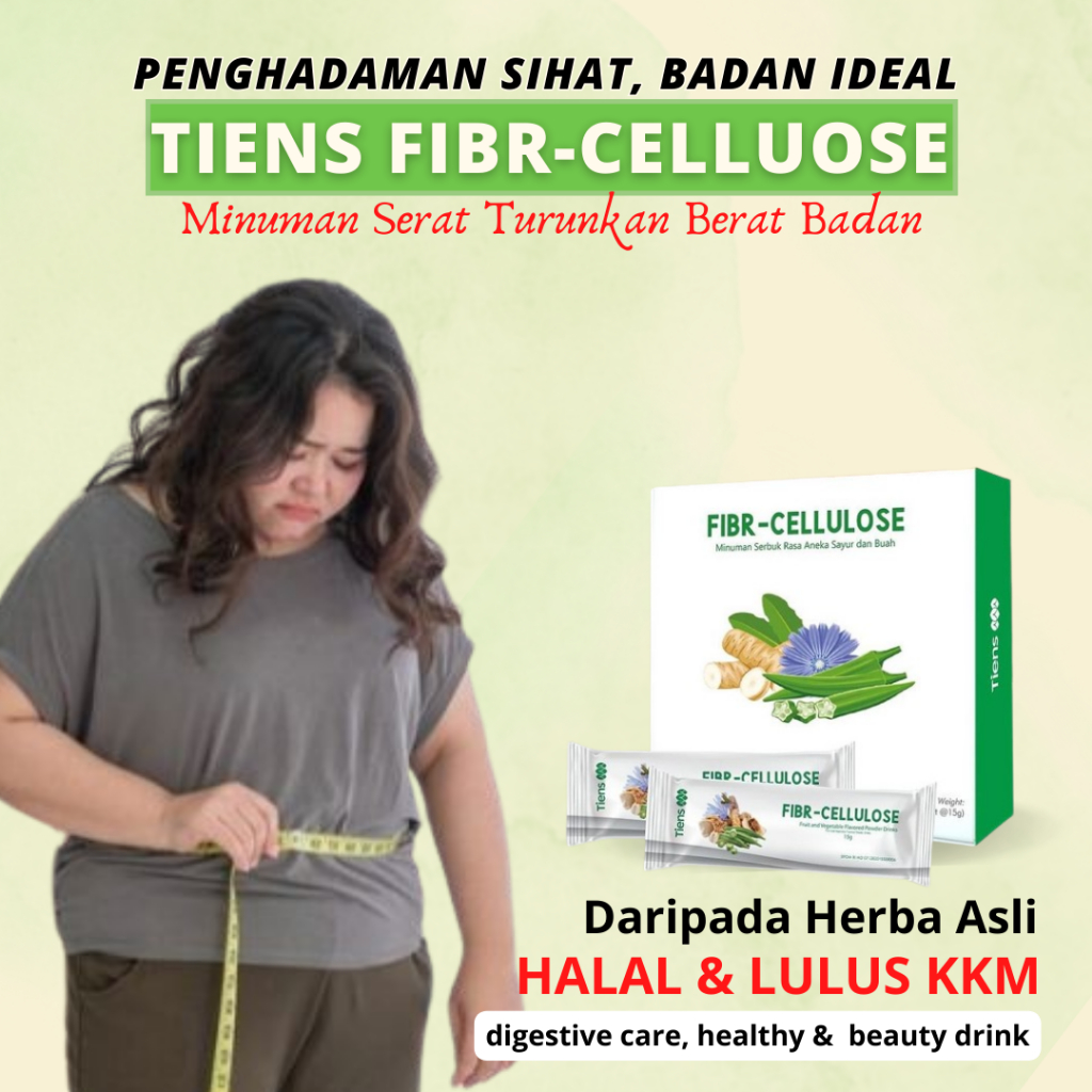TIENS FIBR CELLULOSE MINUMAN SERAT PROBIOTIK DETOX SLIMMING PRODUCT ...