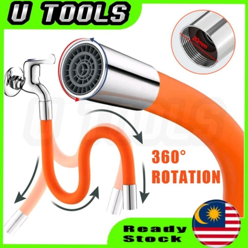 360 ° Flexible Hose Extension Pipe Universal Foaming Extension Tube ...