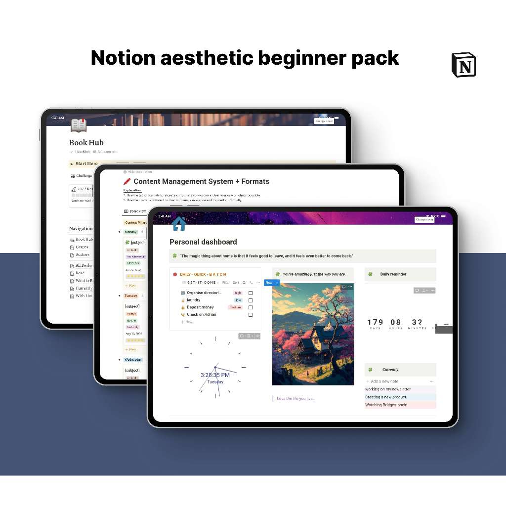 Notion Template Notion Aesthetic Beginners Pack | Shopee Malaysia