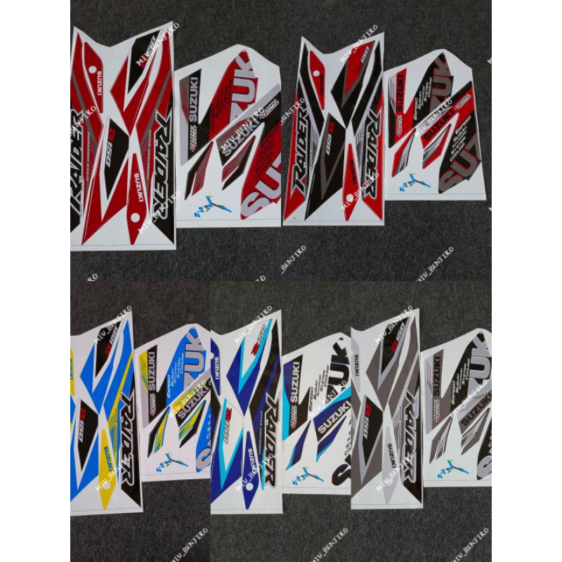 STICKER SUZUKI RAIDER 150 STRIPE | Shopee Malaysia