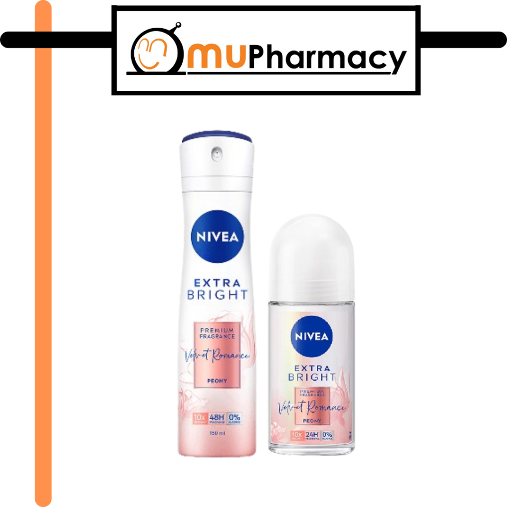 Nivea Extra Bright Deodorant Velvet Romance 50ml/ Spray150ml | Shopee Malaysia