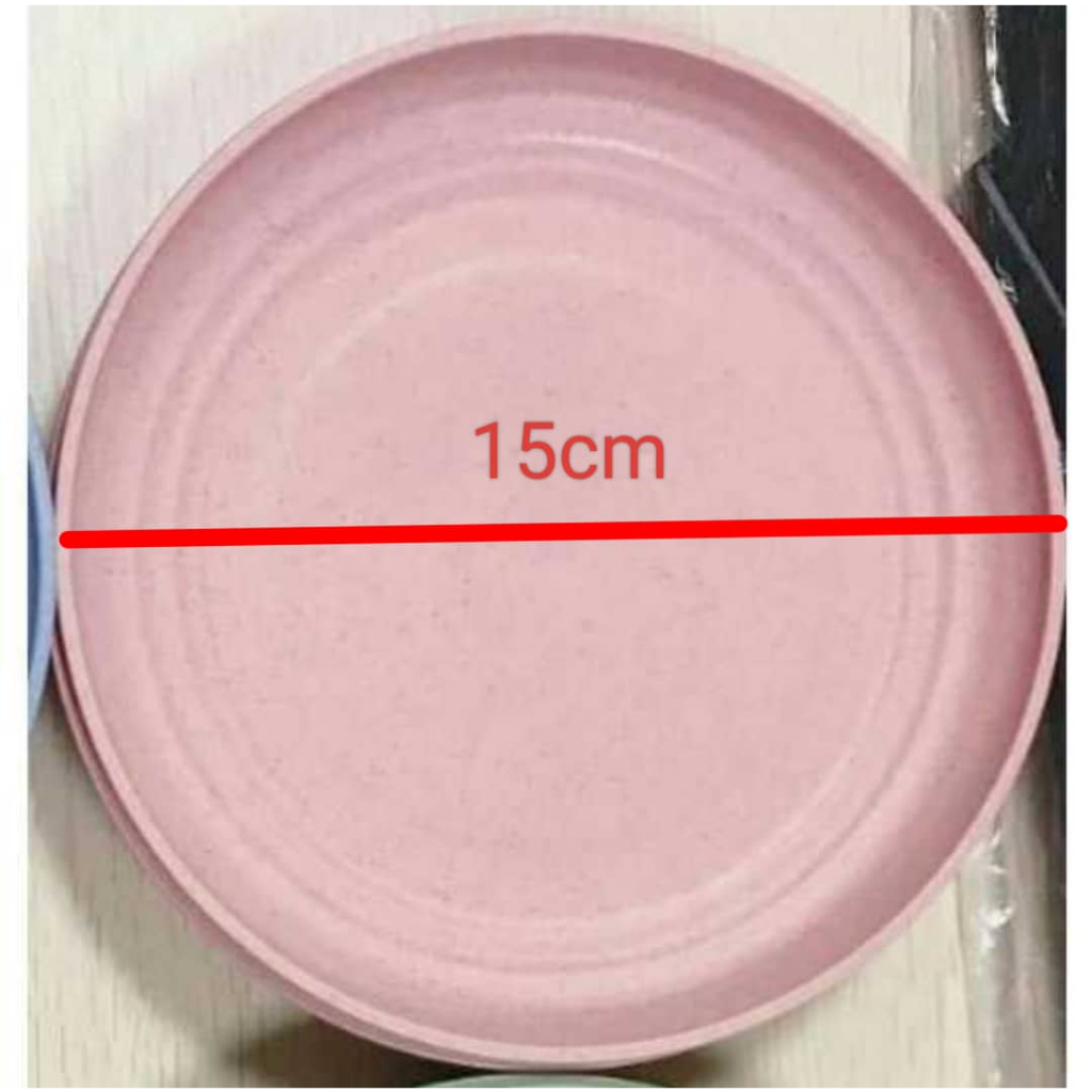 15cm 23cm 25cm Wheat Straw Unbreakable Dinner Plates - Reusable Kids ...