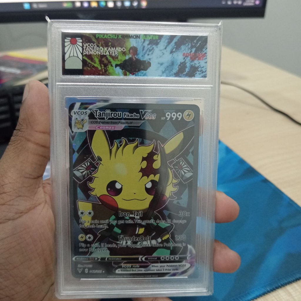 Pokemon X Demon slayer tanjiro kamado pikachu Vcos colab slab set full ...