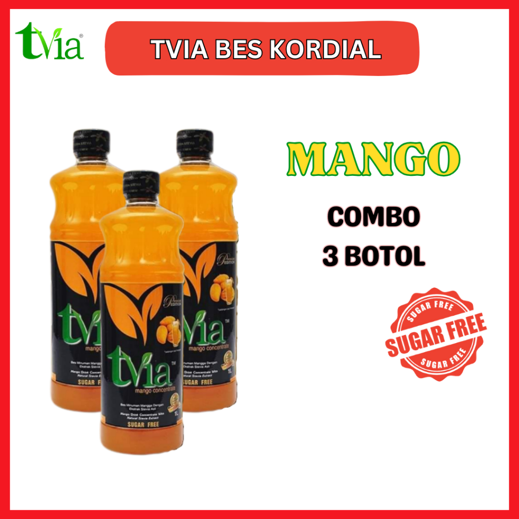 Combo Jimat Bes/Kordial Mangga Stevia 100% Tanpa Gula (1L) | Shopee ...