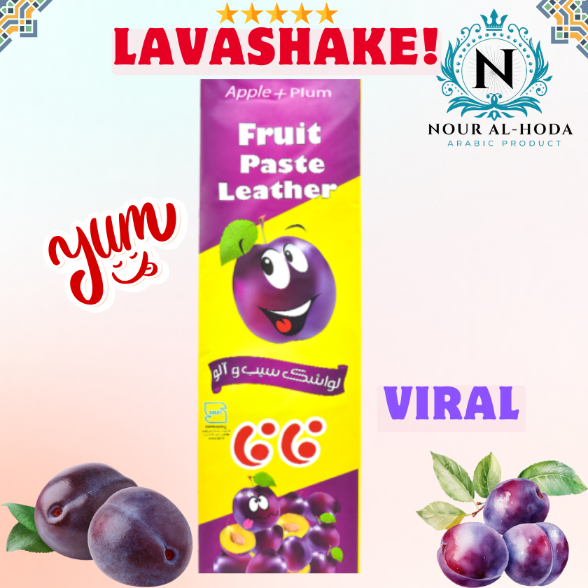 Lavashak fafa Fruits Paste Leather +-50G Fruit bar apple plum flavor ...