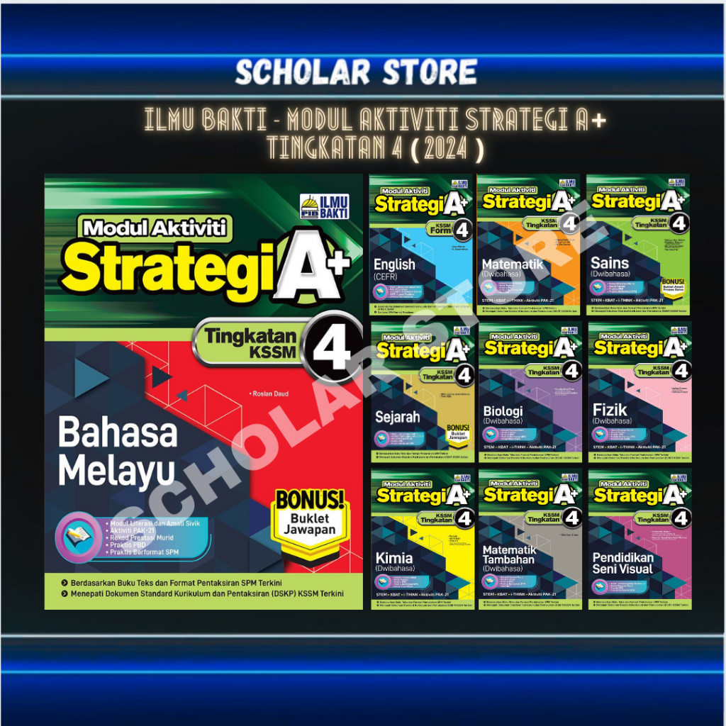 [SCHOLARSTORE] Modul Aktiviti Strategi A+ KSSM - Tingkatan 4 / Form 4 ...