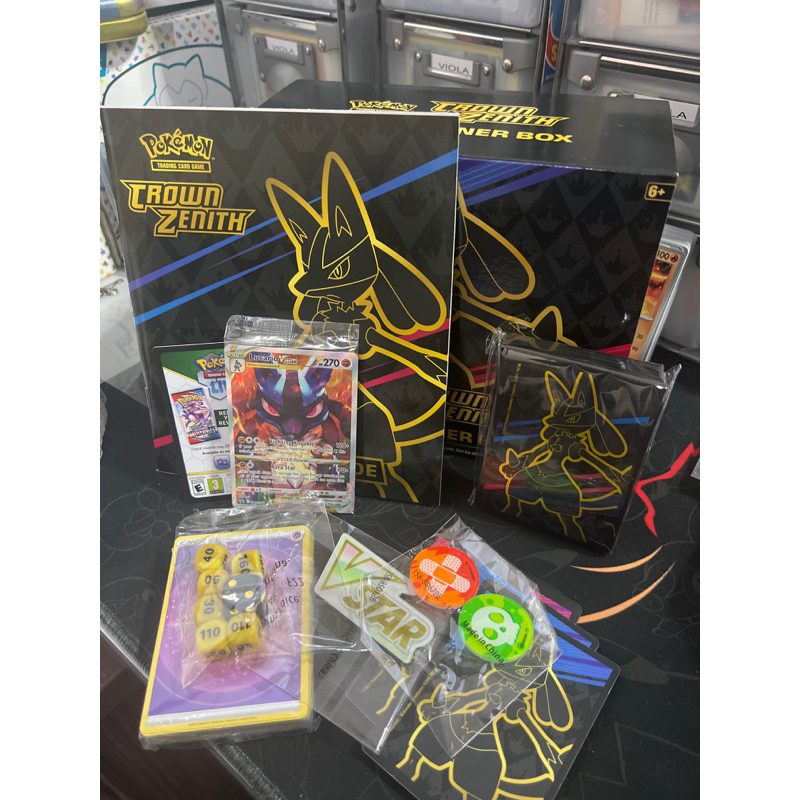 Crown Zenith ETB complete with promo Lucario without Pack | Shopee Malaysia