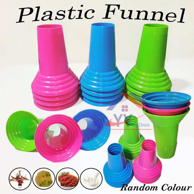 Plastic Food & Beverage Funnel Cup/Colourful Plastic Funnel/Plastik ...