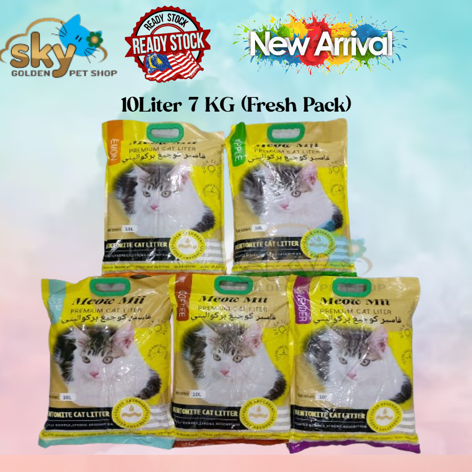 Pasir Kucing MEOW MII CAT LITTER 10L (7KG) (Ready Stock) | Shopee Malaysia